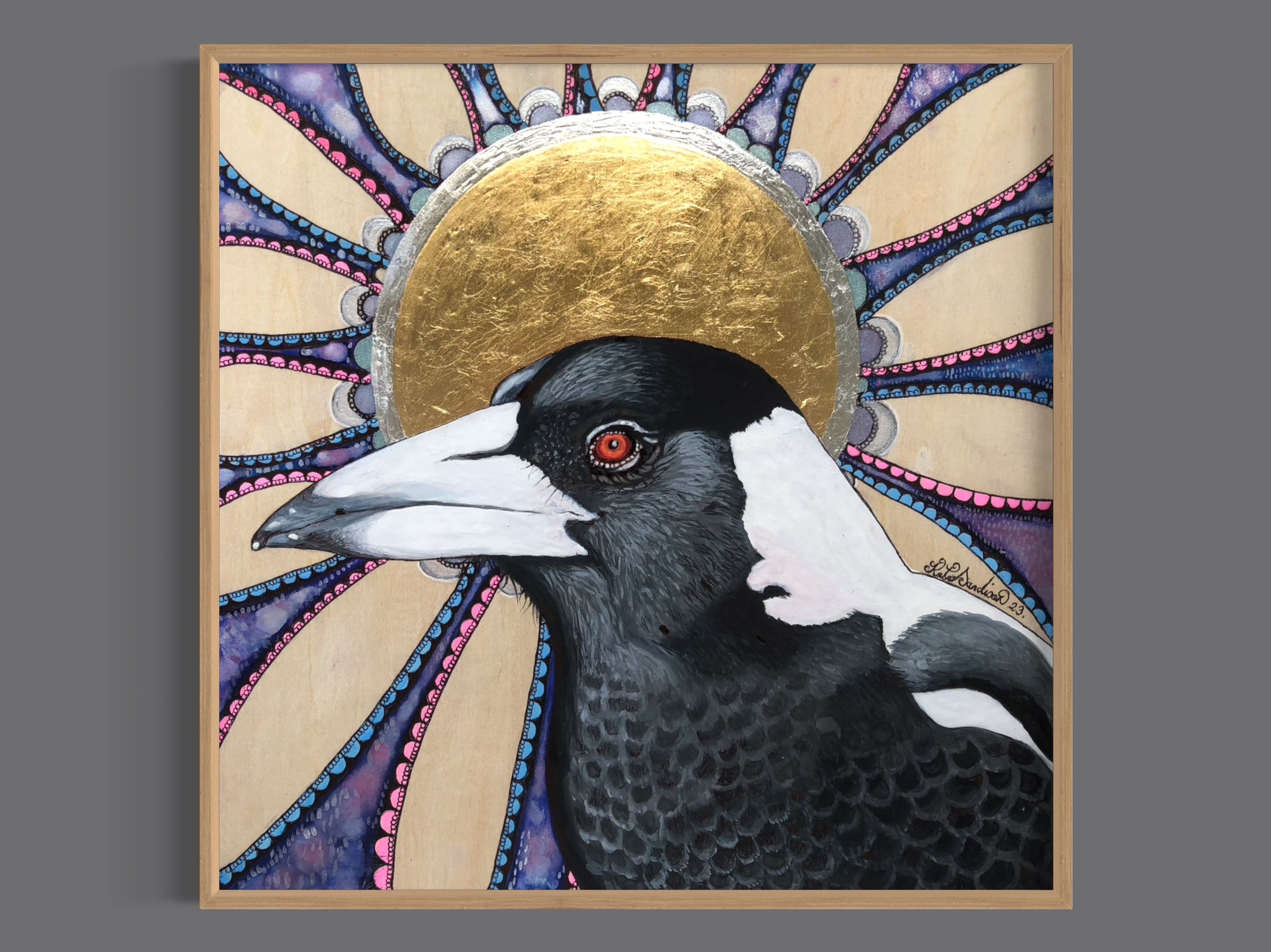 ‘Mr Maggs with a golden halo in New York’ 2023 custom painted in gold ...